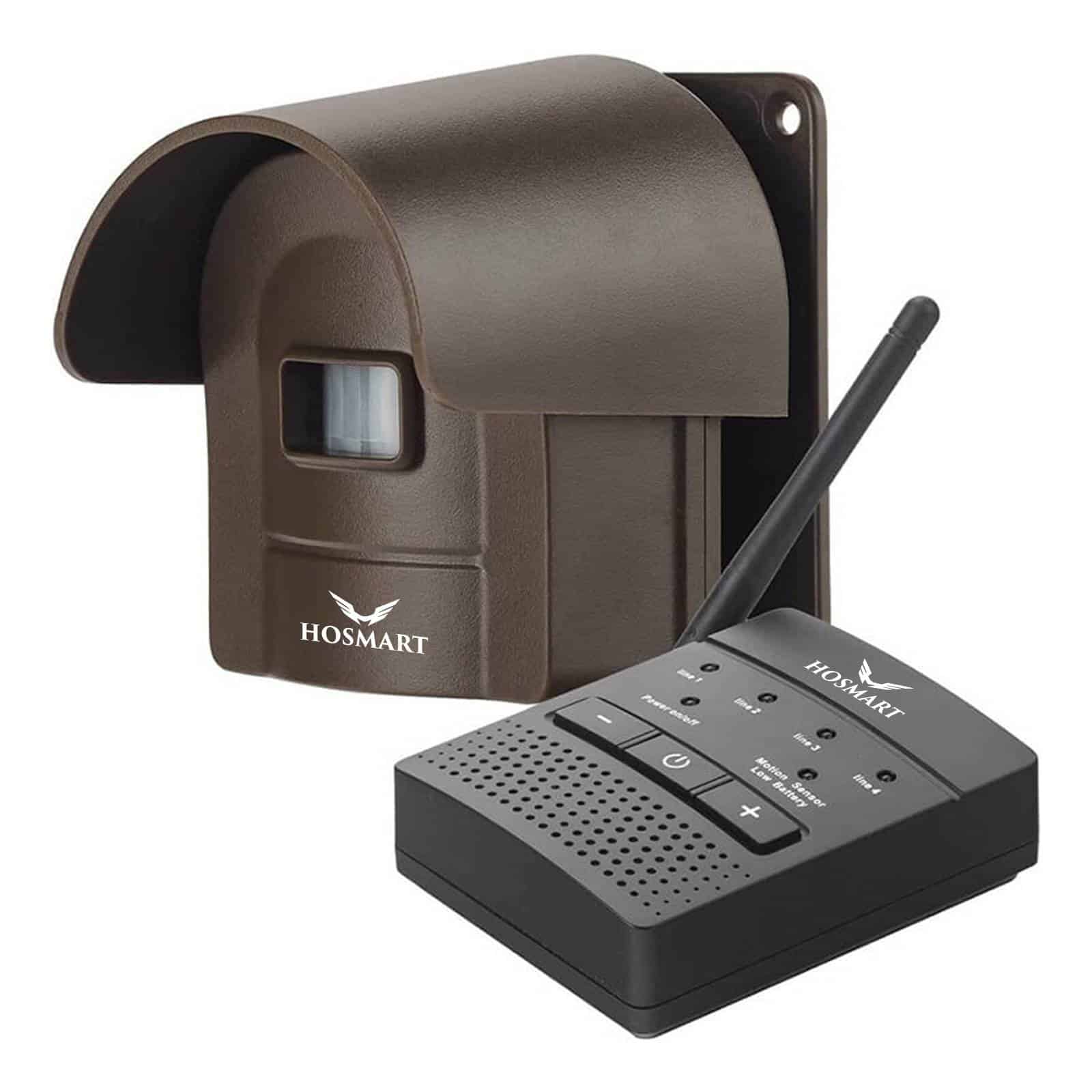 1/2 Mile 4-Zone Rechargeable Driveway Alarm Kit - HOSMART