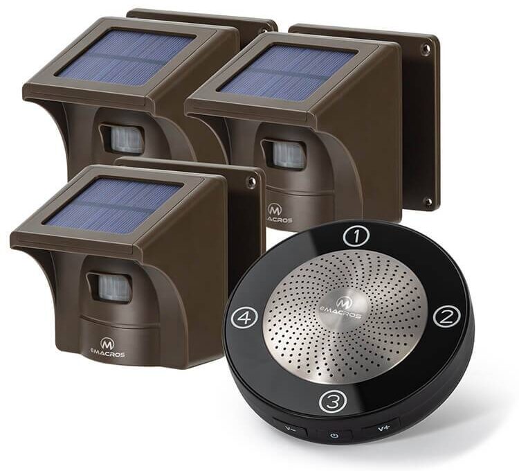 HOSMART| Solar Wireless Driveway Alarm Super Long Receiving Range